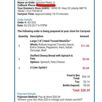 Domino’s Pizza - 15 Photos & 34 Reviews - Pizza - 10990 W State Highway ...