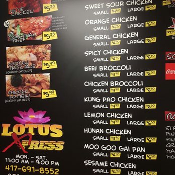 Lotus Xpress - 20 Reviews - Chinese - 801 E 20th, Joplin, MO ...