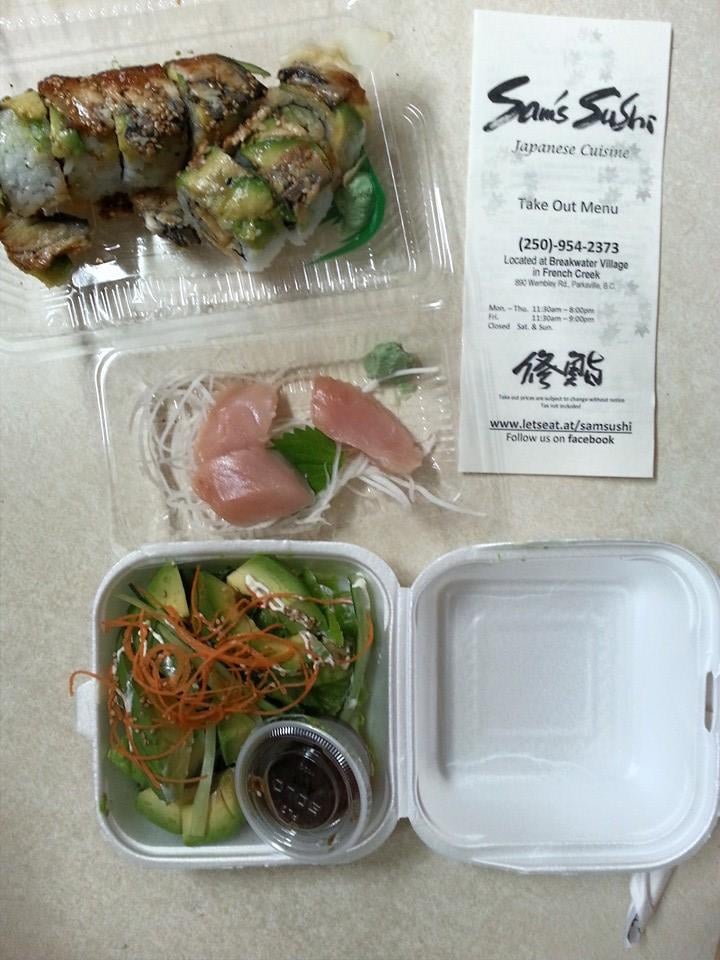Sam’s Sushi Bar - Japanese - 890 Wembley Rd, Parksville, BC ...