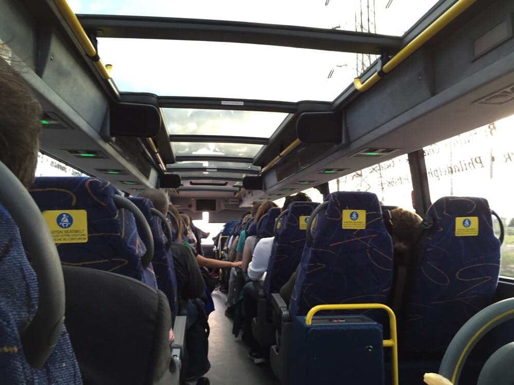 Inside Megabus Bathroom