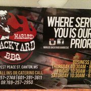 Marlo’s Backyard BBQ - Barbeque - 910 E Peace St, Canton, MS ...