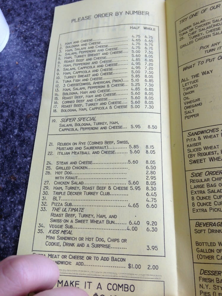 Online Menu of Sub Station II Restaurant, Shelby, North Carolina, 28150 ...