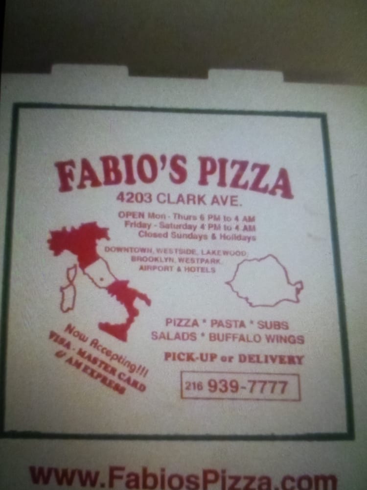 Fabios Pizza - 18 Reviews - Pizza - 4203 Clark Ave, Clark-Fulton ...