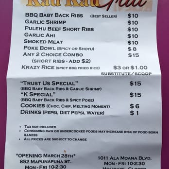 Kau kau Grill - 89 Photos & 55 Reviews - Barbeque - 852 Mapunapuna St ...