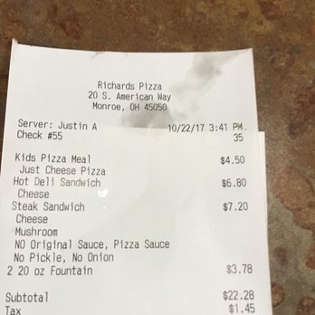 Richards Pizza - 15 Photos & 23 Reviews - Pizza - 20 American Way ...