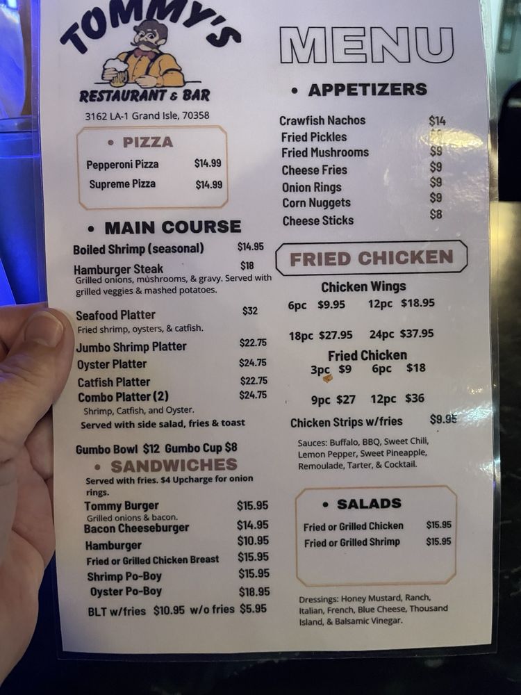 Tommy’s Restaurant and Bar, Grand Isle | Roadtrippers