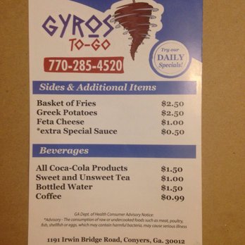 Gyros To-Go - 118 Photos & 164 Reviews - Greek - 1191 Irwin Bridge Rd ...