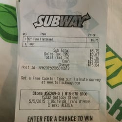 Subway - Order Food Online - 14 Reviews - Sandwiches - Van Nuys - Van ...