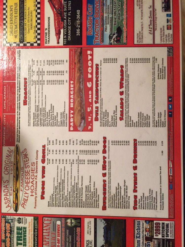 LaSpada’s - 23 Photos & 36 Reviews - Sandwiches - 2200 N Volusia Ave ...