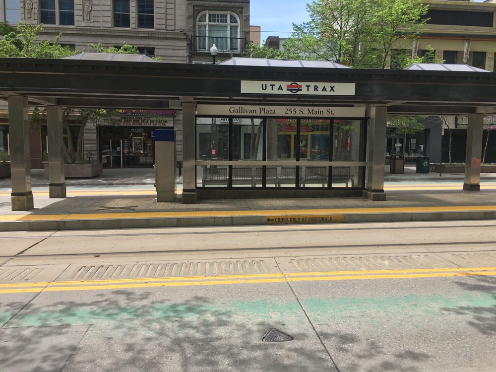 UTA TRAX Gallivan Plaza Station - Public Transportation - 275 Main St ...