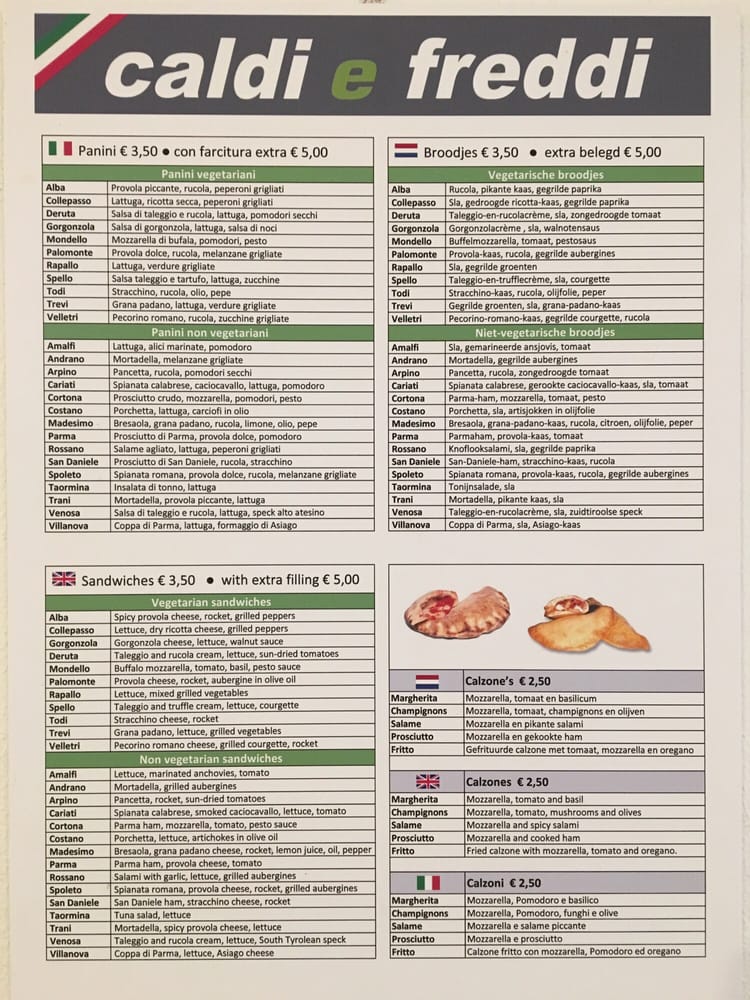 Caldi e Freddi - Italian - Spuistraat 106, Centrum, Amsterdam, Noord ...