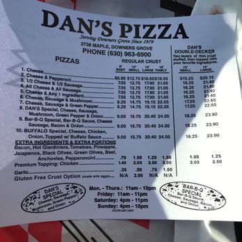 Dan’s Pizza - 28 Photos & 102 Reviews - Pizza - 2738 Maple Ave, Downers ...