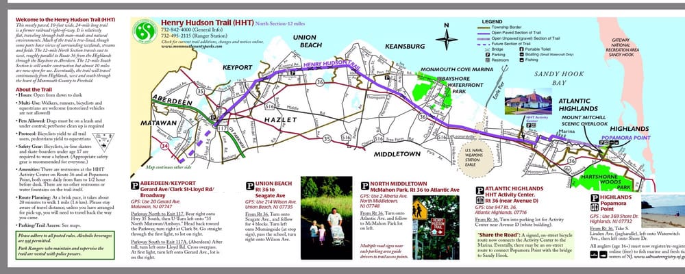 Henry Hudson Trail Office - Parks - 5 State Rt 36, Leonardo, NJ - Phone ...