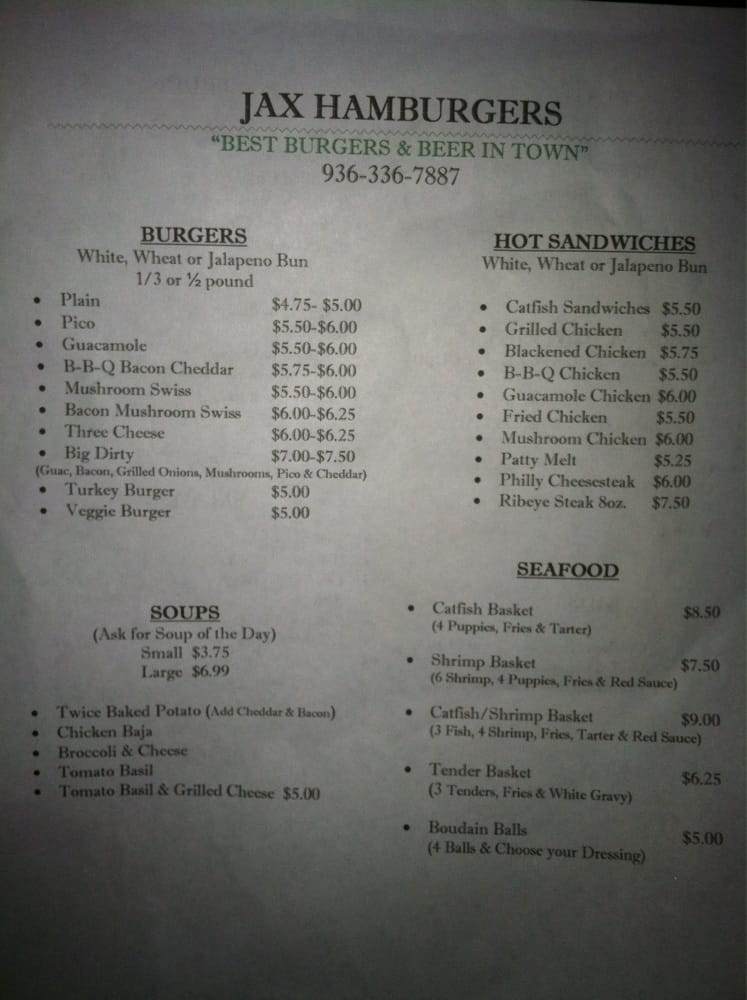 Jax Hamburgers - 18 Photos - Burgers - 428 Main St - Liberty, TX ...