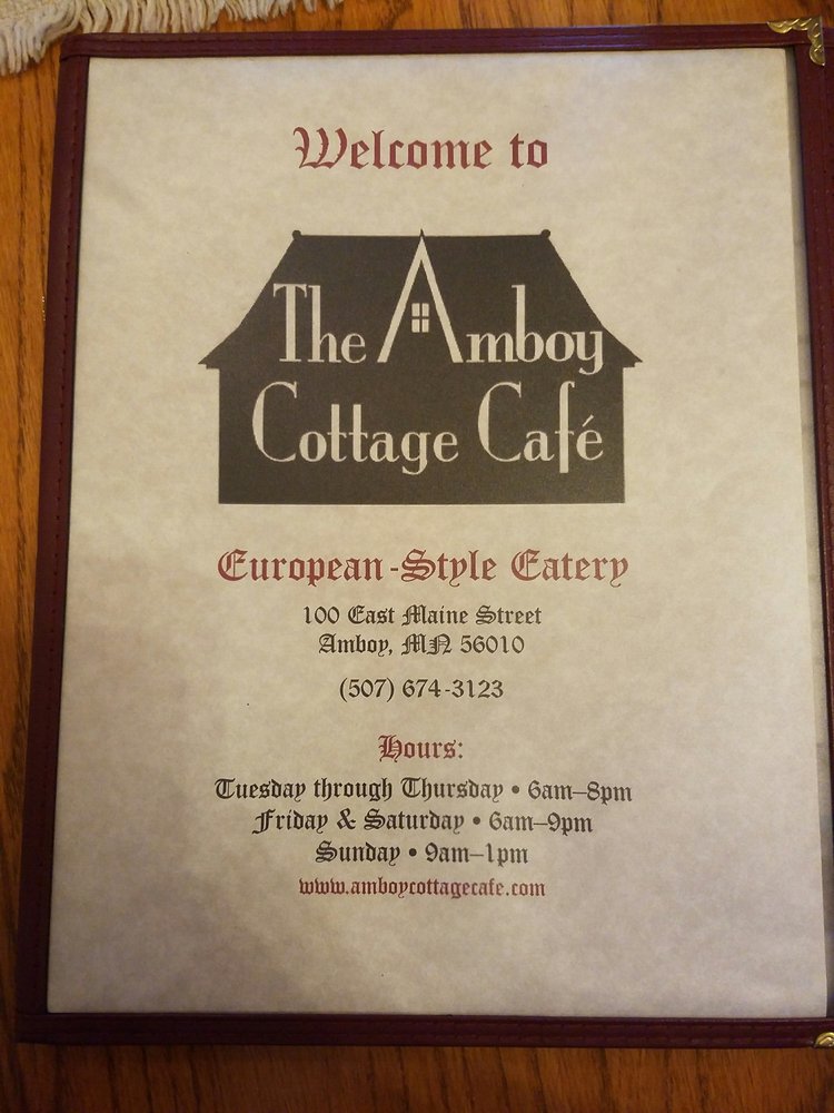 The Amboy Cottage Cafe - 17 Reviews - Pizza - 100 E Maine St, Amboy, MN ...
