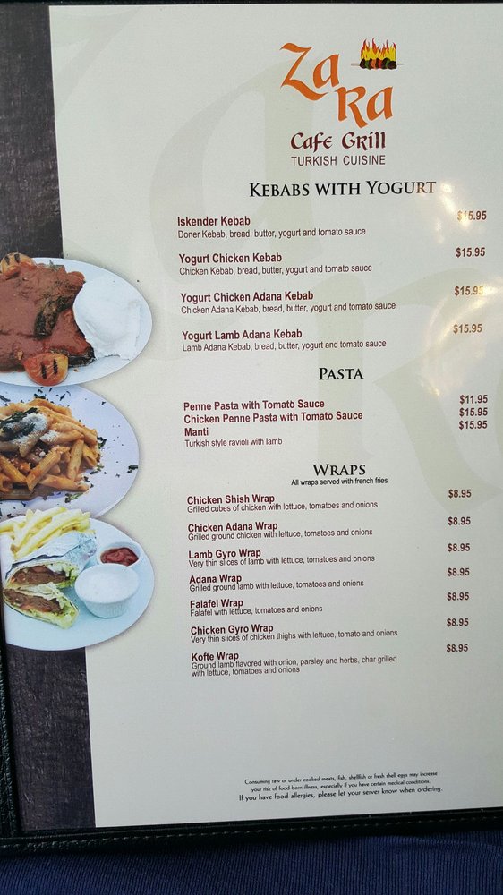 Online Menu of Zara Cafe Grill Restaurant, Staten Island, New York ...