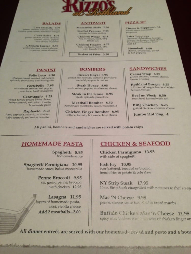 Rizzo’s At Rothland - 2019 All You Need to Know BEFORE You Go (with ...