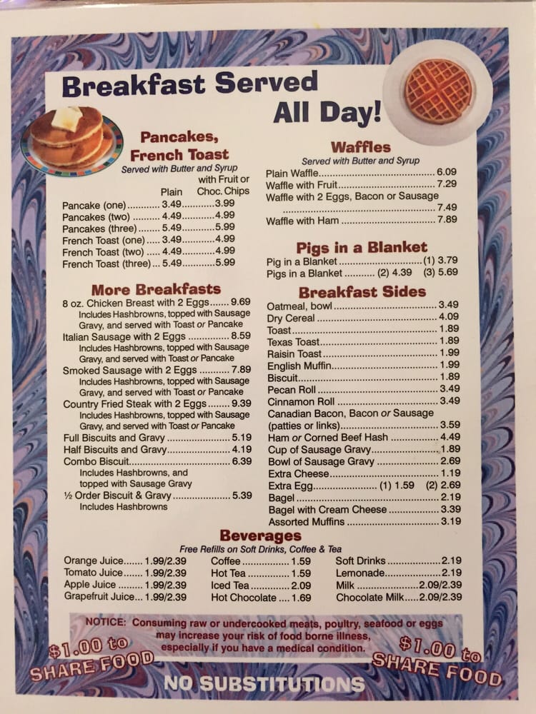 Online Menu of Howe Restaurant Restaurant, Howe, Indiana, 46746 - Zmenu