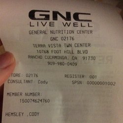 GNC - 13 Reviews - Vitamins & Supplements - 10768 Foothill Blvd, Rancho ...
